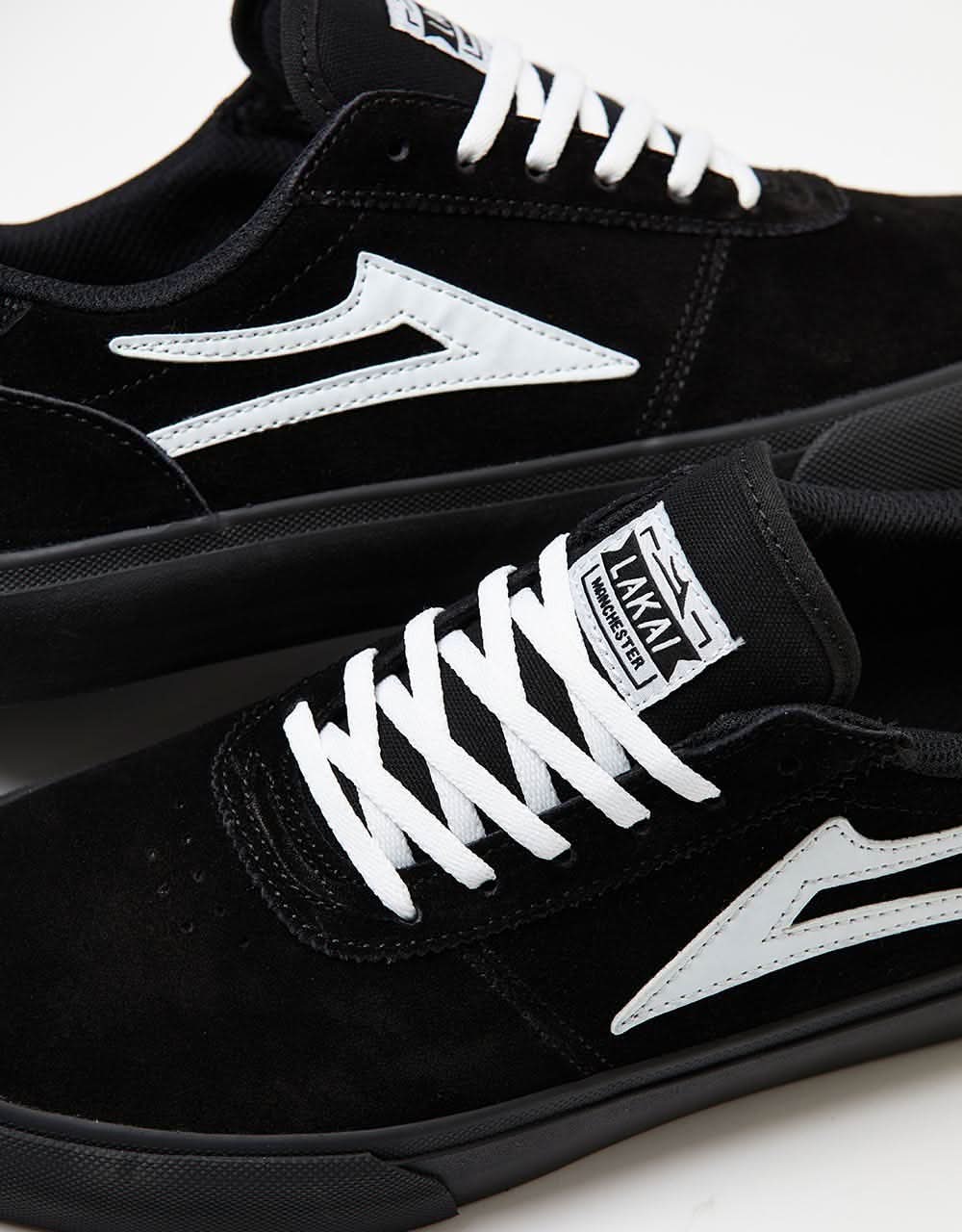 Lakai Manchester Skate Shoes - Black Suede