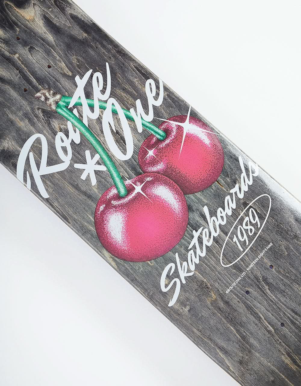 Route One Cherries Skateboard Deck - 8.375"