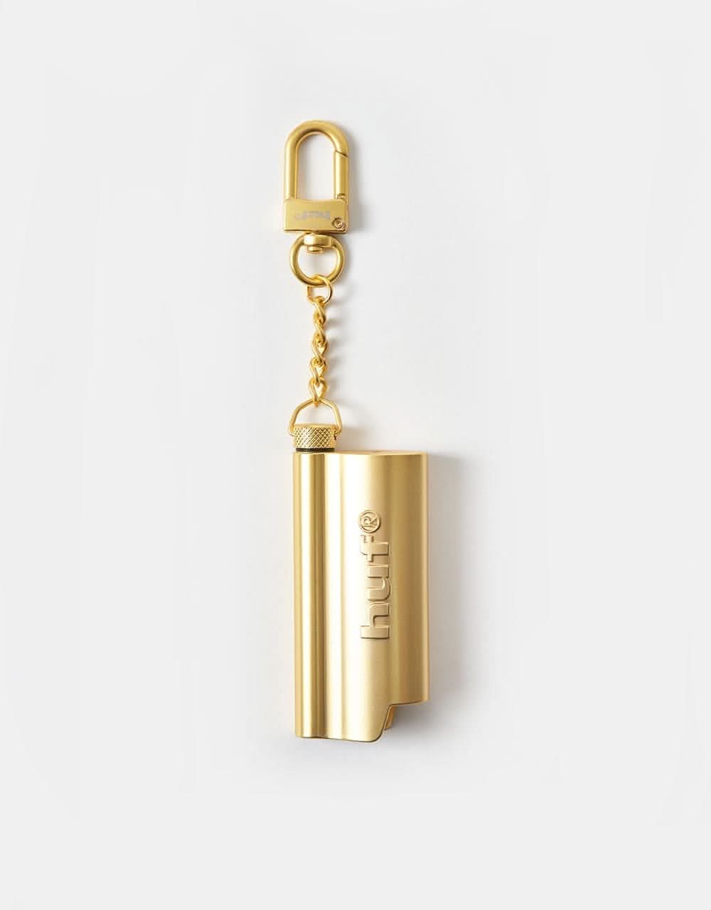 HUF Burner Lighter Sleeve Keychain Gold Route One