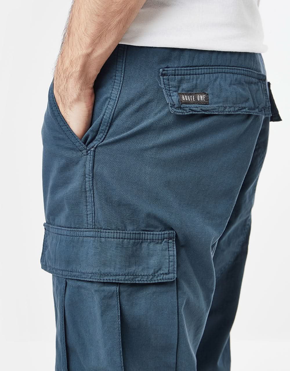 Route One Cargo Pants - Navy