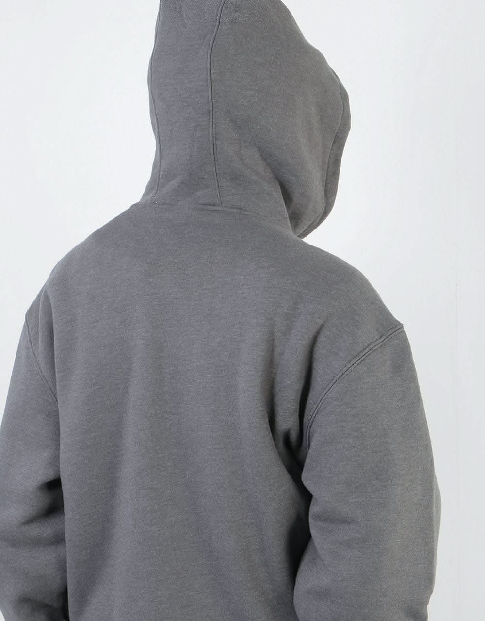 Dickies Sherpa Lined Fleece Zip Hoodie Dark Heather