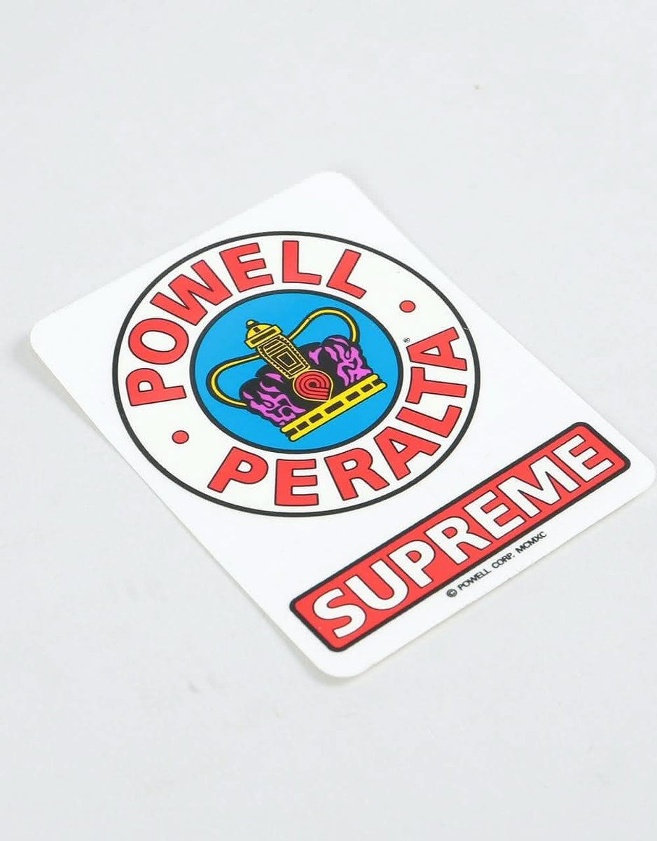 Powell-Peralta Supreme OG Sticker, Red/White/Blue, 6