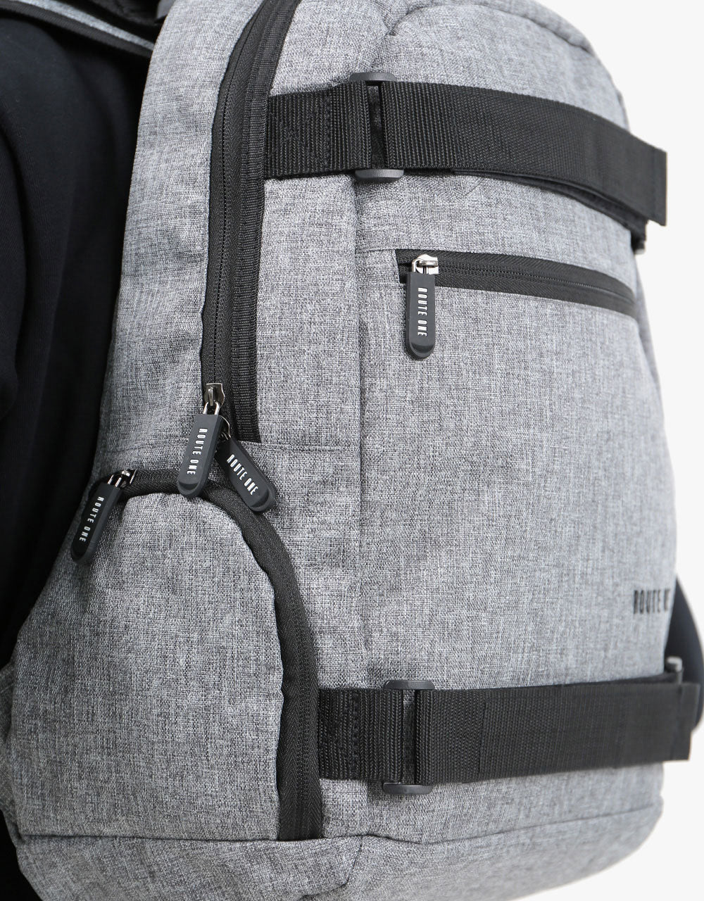 Route One Recycled Skatepack - Grey Crosshatch