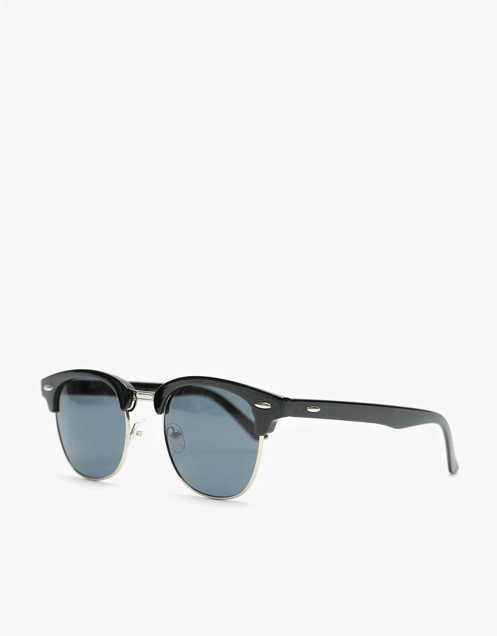 Route One Clubmaster Sunglasses - Black